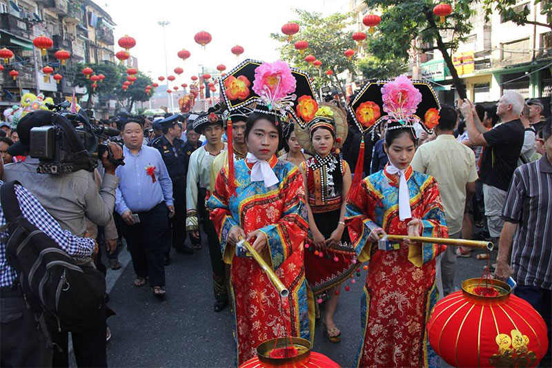 Myanmar-Chinese begin grand celebration of New Year in Yangon | Mizzima ...