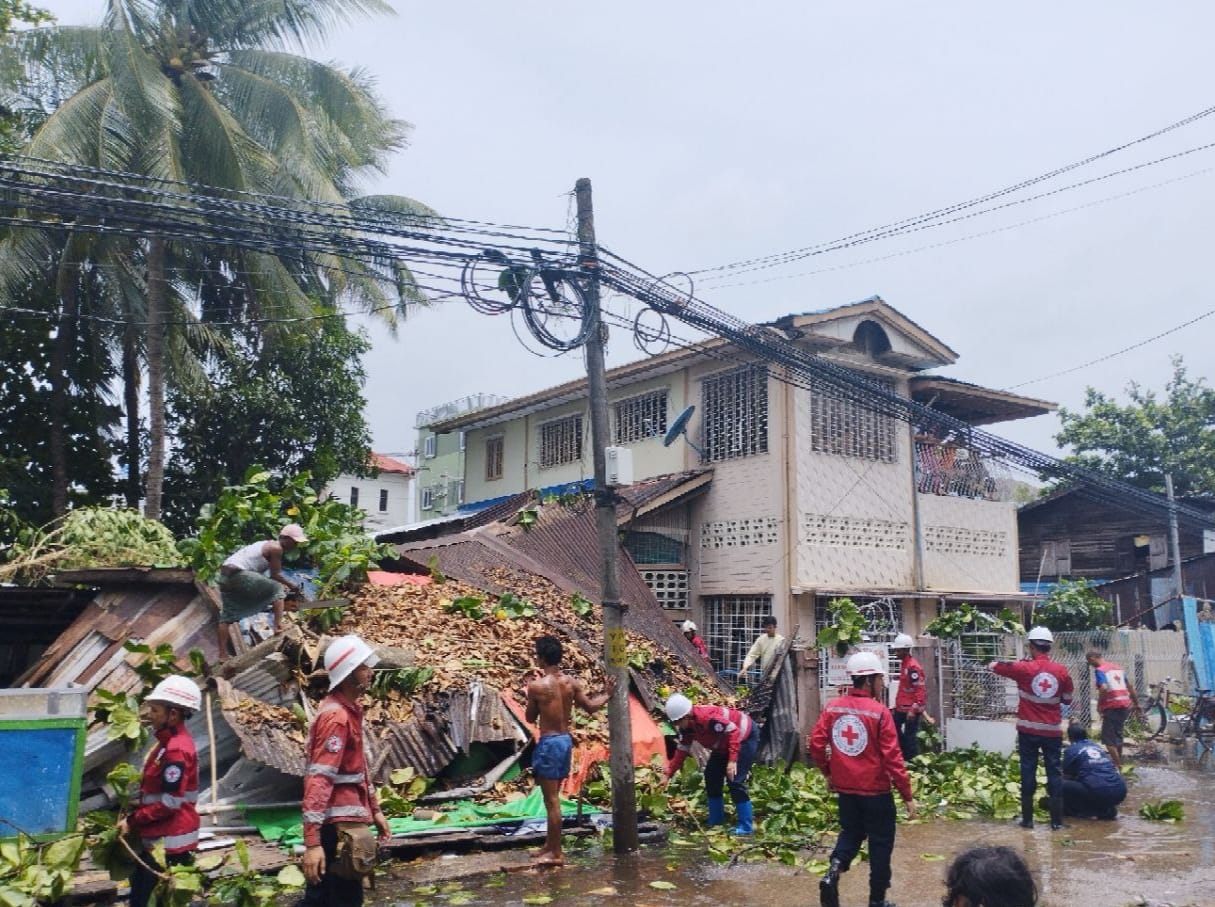 Cyclone Mocha causes damage to Yangon Region with falling trees on ...
