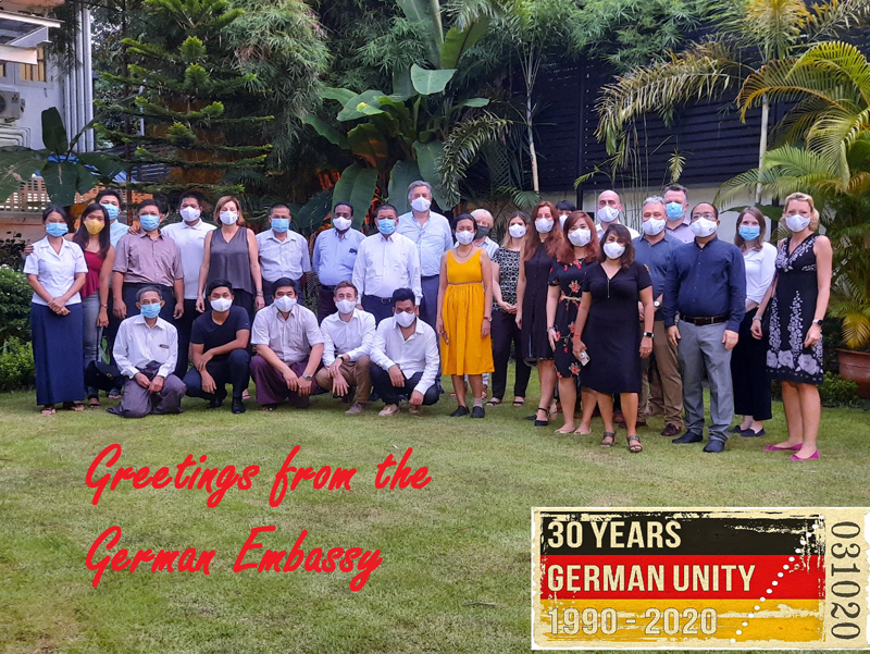 German Embassy in Yangon celebrates 30 years of German reunification ...