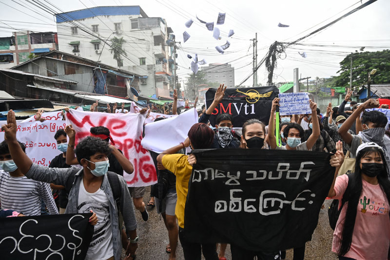 Myanmar junta cracks down on Tamwe strike and arrests four protesters ...