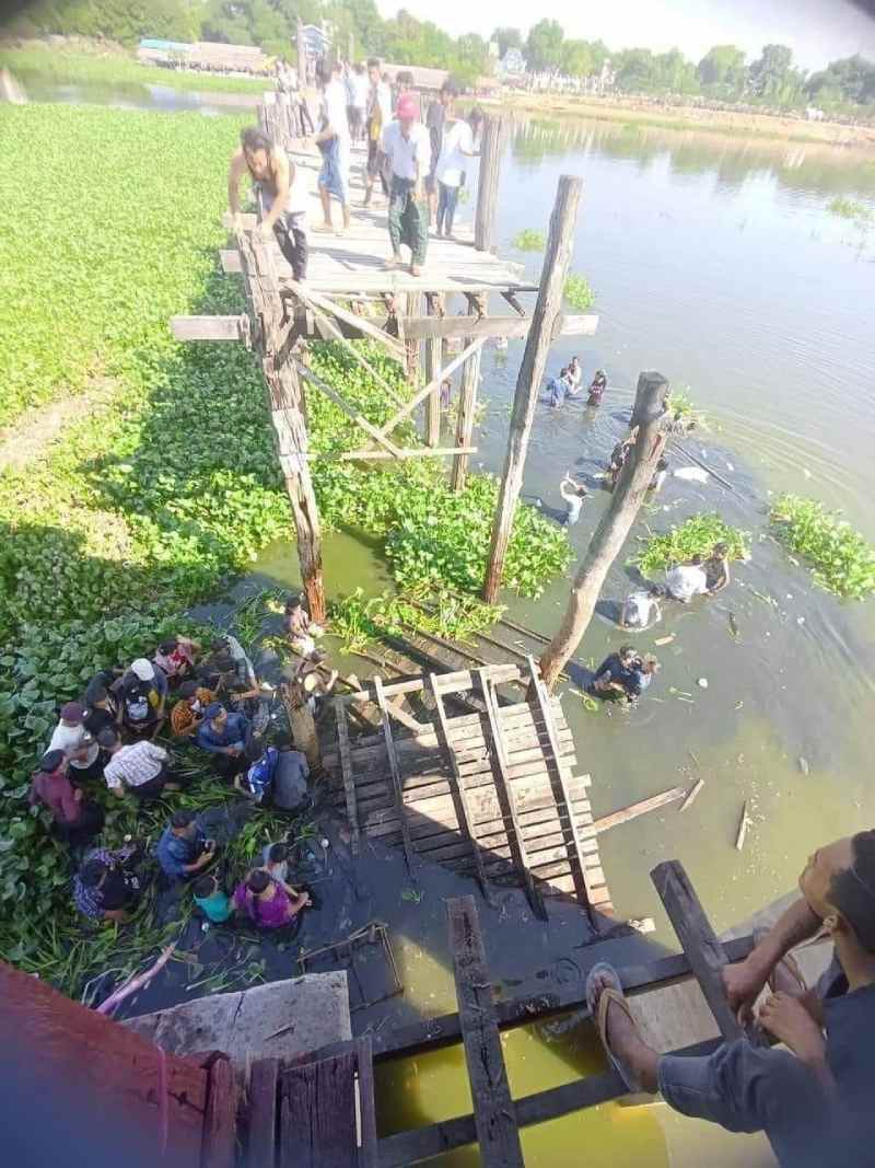 Myanmar’s iconic U Bein Bridge closed following collapse injuring 23 ...