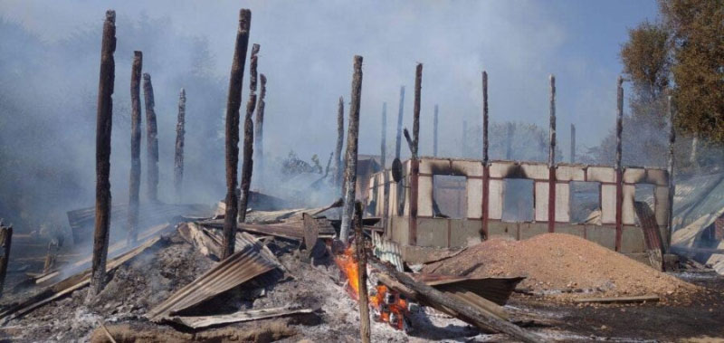 Nearly 2,000 Taze Township villagers displaced by junta ‘scorched earth ...