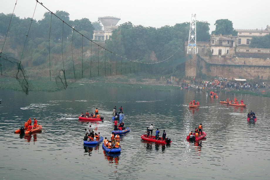 Arrests after India bridge collapse kills more than 130 | Mizzima ...