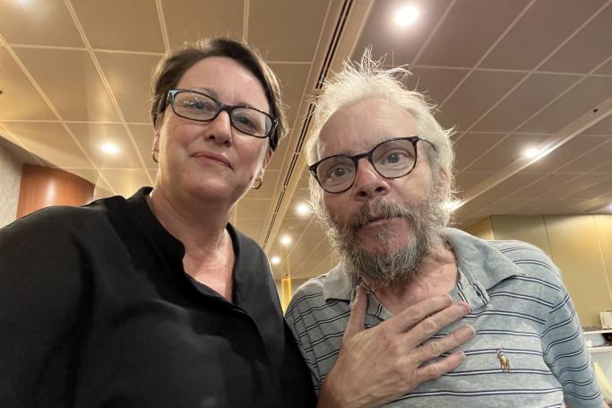 Australian Sean Turnell thanks supporters as he returns home from ...